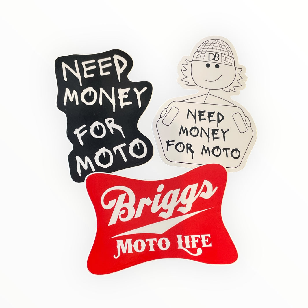 Motocross Stickers - Moto Life - Need Money for Moto - Moto Stickers ...